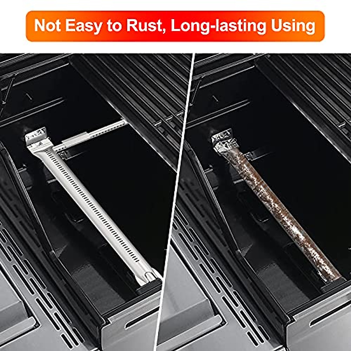 Coisien 18" Grill Burner for Weber Spirit 300 Series, Spirit E310 E320 S310 S320 E330 S330 SP330 with Up-Front Control Grills, 304 Stainless Steel Burner Tubes Replacement Parts for Weber 69787