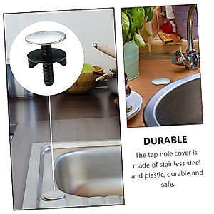 OSALADI 4 Pcs Sink Accessories Kitchen Sink Hole Hole Cover Tub Accessories for Bathtub Kitchen Sink Tap Hole Covers and Plastic Counterbore Mount