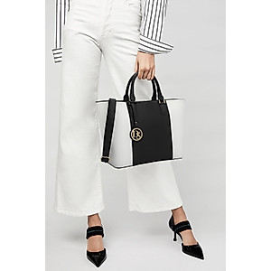 Dasein Satchel Purse Handbag for Women Large Shoulder Work Tote Bag With Matching Wallet