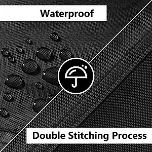 Ziewee Round Outdoor Table Cover Waterproof 600D Round Patio Furniture Covers Patio Table Cover for Table and Chair Sets Rainproof & Snowproof Patio Cover 96" Dia x 36" H / 240x90cm