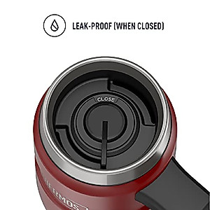 THERMOS Stainless King Vacuum-Insulated Travel Mug, 16 Ounce, Rustic Red