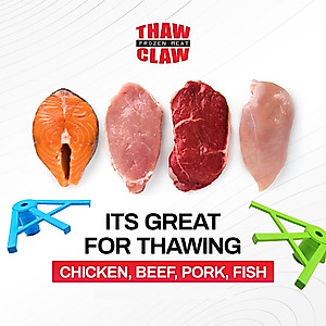 THAW CLAW - Enjoy perfectly thawed meat, every time, with minimal effort. (As seen on Good Morning America l Shark Tank I HSN I Fox News) Works in under 20 minutes. Made in the USA.