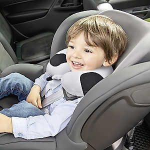 GLCS GLAUCUS Kid Travel Pillow for Car Airplane Soft Kids Neck Pillow for Head Chin Support Cute Animal U Shaped Travel Pillow Portable Essential for Road Trip Traveling White Cow