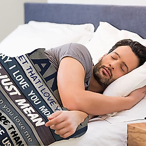 Xutapy Gifts for Husband Boyfriend Blanket 60’’x50’’, Boyfriend Husband Birthday Gifts, i Love You Gifts for him, to My Husband Gift, Anniversary Christmas Wedding Romantic Valentines Gift for Husband