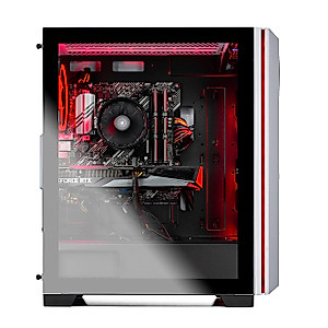 Skytech Gaming Chronos Gaming PC Desktop - AMD Ryzen 5 5600X 3.7GHz, RTX 3070 8GB, 16GB DDR4 3200, 1TB NVME, 650W Gold PSU, Windows 10 Home 64-bit, AC WiFi, White