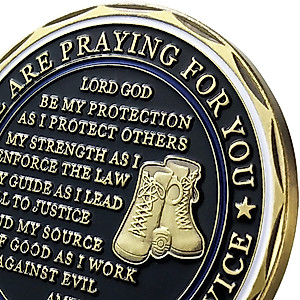 Saint Michael Police Prayer Law Enforcement Challenge Coin