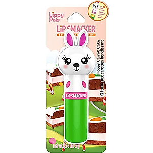 Lip Smacker Lippy Pal Bunny Rabbit Flavored Lip Balm Hoppy Carrot Cake | Clear Matte | For Kids, Men, Women | Stocking Stuffer | Christmas Gift