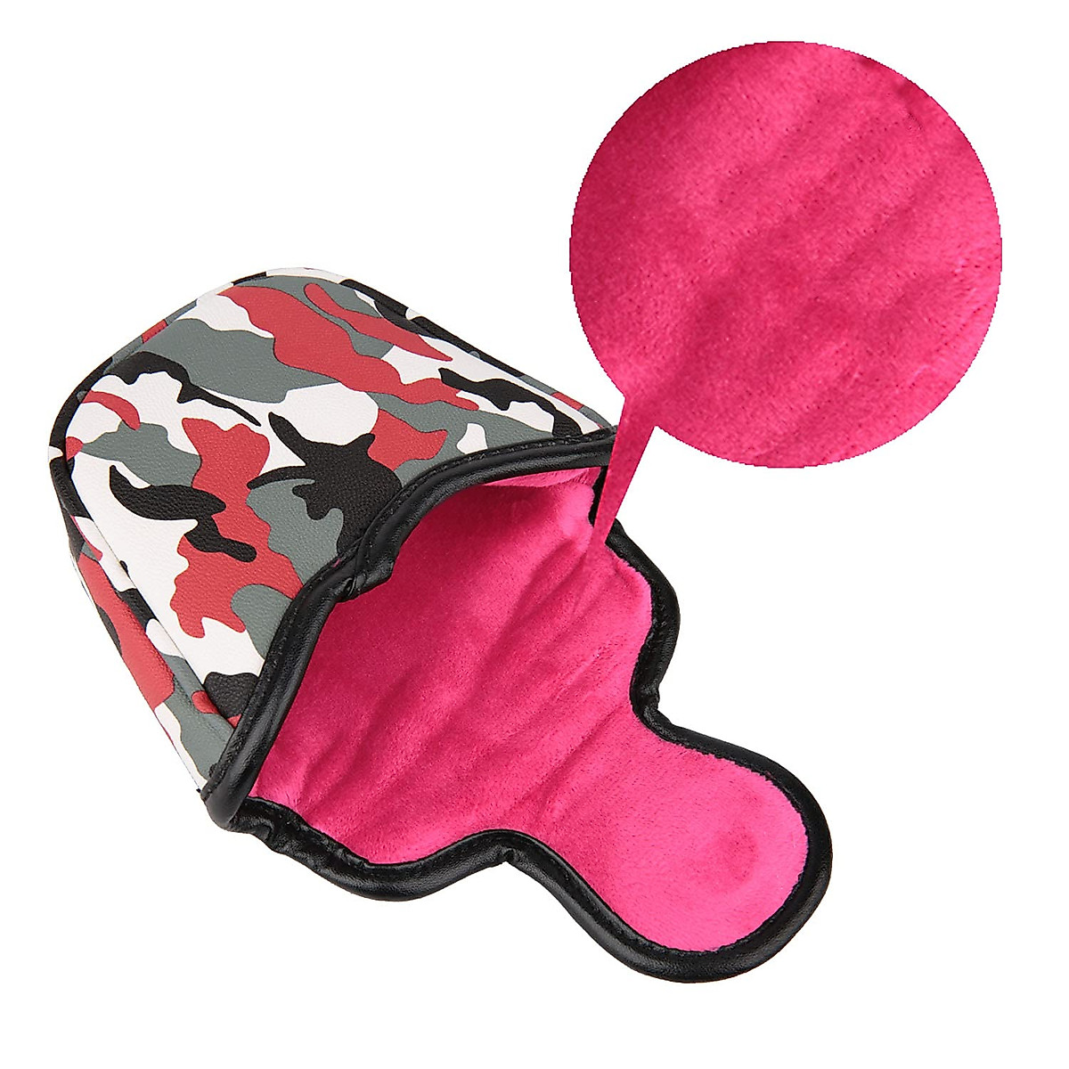 Golf Builder Red Camouflage Golf Club Mallet Putter Head Cover Camou Mallet Cover