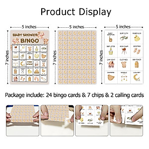 Ziyouza Balloons Bear Bingo Games, 24 Players Bingo Games for Gender Reveal Party Family Party Activity -10