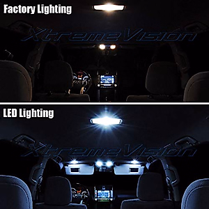 XtremeVision Interior LED for Ford F-150 F150 2004-2008 (5 Pieces) Cool White Interior LED Kit + Installation Tool