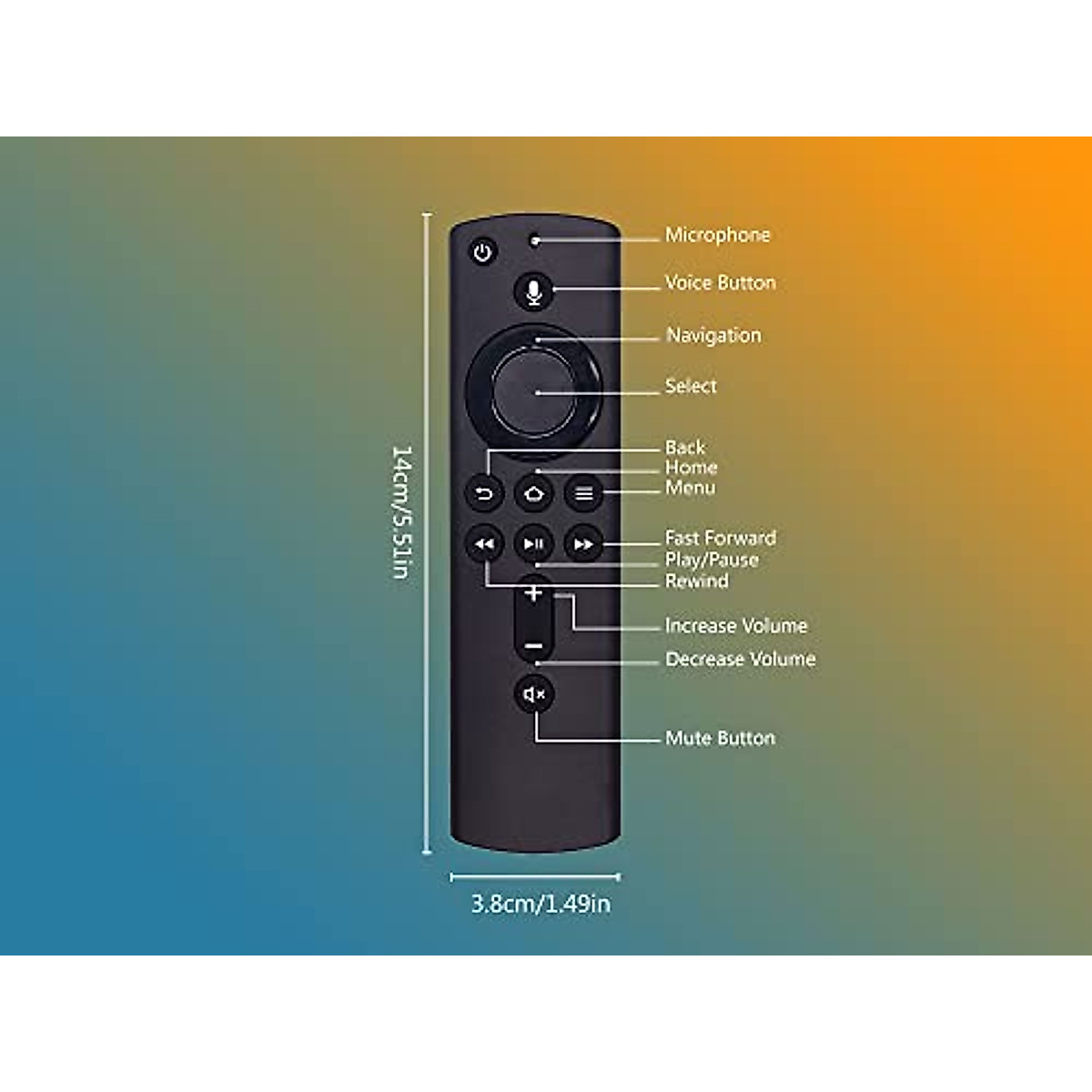 MYHGRC Replacement Alexa Voice Remote (2nd Gen) for Amazon 2nd Gen Fire TV Cube and Fire TV Stick 1st Gen Fire TV Cube Fire TV Stick 4K and 3rd Gen Amazon Fire TV-1step to Pair