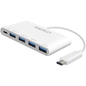 Macally UC3HUB4C USB-C 3.1 Hub 4 Ports + 1x USB-C 10cm Cable 18990