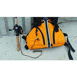 Yakclips Multi-Colored Coiled Paddle Leash for Men and Women, Kayaking Accessory