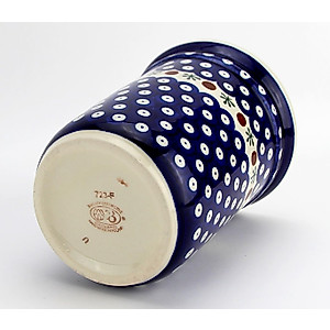 Polish Pottery Market 3-Piece Kitchen Canister Set - Handcrafted by Zaklady Boleslawiec – Polish Stoneware Canisters - Set Includes one large canister (80 oz) and two medium canisters (45 oz each)