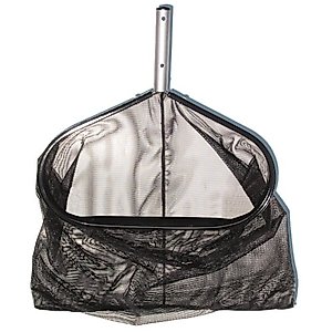 Poolmaster 21196 Heavy-Weight Deluxe Aluminum Swimming Pool Leaf Rake, Premier Collection, Black