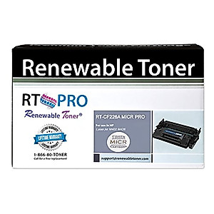Renewable Toner PRO Compatible MICR Toner Cartridge Replacement for HP 26A CF226A for Laserjet Pro M402 MFP M426