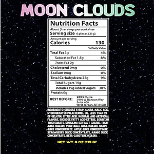 Premium Freeze Dried Candy - Moon Clouds Freeze Dried Candy Shipped in Box for Extra Protection - Space Age Snacks Freeze Dry Candy Freetles for All Ages (4 Ounce)