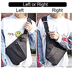 TEMMGY 2023 New Personal Flex Bag,Personal Flex Bag for Women Men，Flex Bags Crossbody Womens,Flex Bags for Men Women (Black,Right)