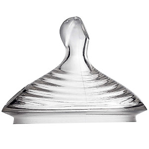 NUK Simply Natural Slow Flow Bottle Nipples, 2 Pack