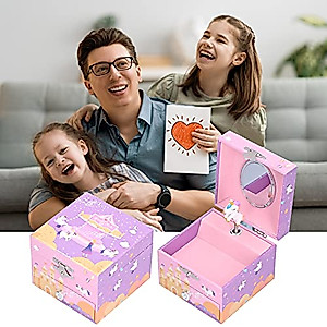 01 02 015 Music Box, Accompany Children Musical Box Bedroom Decoration Animal Shape for Birthday(Default)