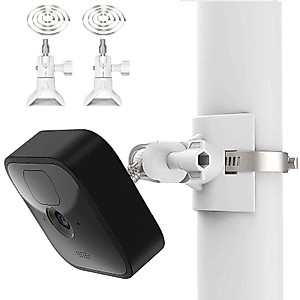 Blink Camera Pole Mounting Bracket, Lyeiaa All-New Blink Outdoor Blink XT2 Wall Mount Bracket Holder, Applicable Pipe Diameter Size 1.18-7.87 inch (30mm-200mm) (2 Pack-White)