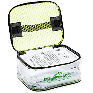 Inflatable Serving salad bar buffet - With Drain New INNOVATIVE VALVE For EASY Inflation/Deflation By Food & Drink Holder For Pool Picnics, Barbeques & Parties – 28" x 22" x 4" -2 Pack