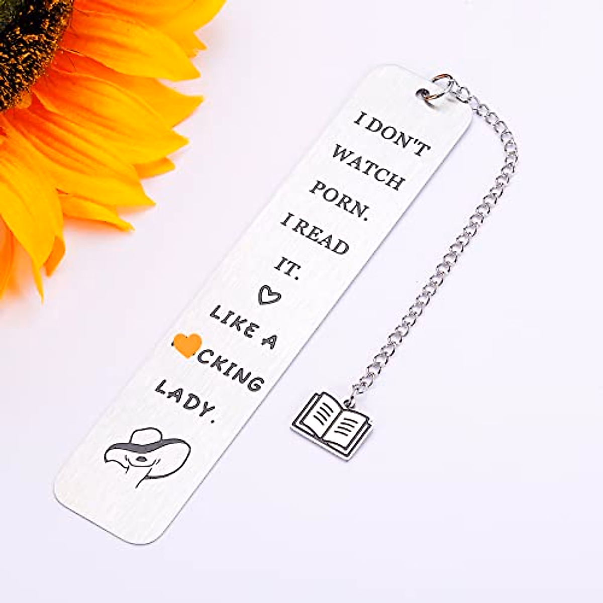 Bookmarks for Women Book Lover Bookish Book Marker with Chain for Birthday Christmas Gifts Female Friends BFF Her Spicy Reader Bookworms Reading Present Book Club Gifts