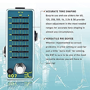 EX 7 Band EQ Equalizer Mini Guitar Pedal