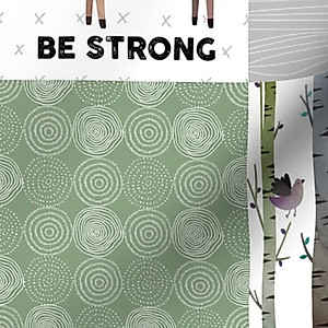 Spoonflower Fabric - Woodland Animals Forest Cheater Quilt Bear Fox Moose Wholecloth Green Printed on Minky Fabric by The Yard - Sewing Baby Blankets Quilt Backing Plush