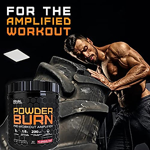 Rivalus, Powder Burn 2.0 Punch 30 Serving, Knockout Punch, 10.1 Ounce
