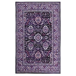 Mohawk Home Prismatic Marshall Purple Floral Ornamental (5' X 8') Area Rug