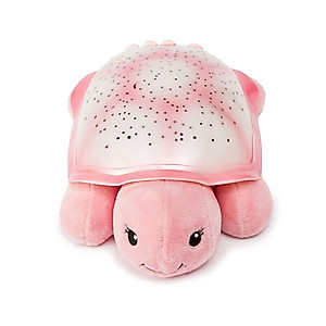 Cloud b Star Projector Nightlight with White Noise Soothing Sounds | Adjustable Settings and Auto-Shutoff | Twinkling Twilight Turtle - Pink