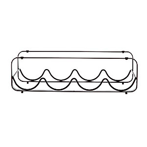 Home Zone Kitchen Tabletop Wine Storage Rack, Stackable Modular Design, Holds up to 4 Bottles (Oil-Rubbed Bronze)