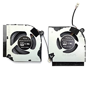 CPU+GPU Cooling Fan Replacement for Acer Predator Helios 300 PH315-53(2020),AN515-57 AN515-56 AN515-55 AN515-45 AN515-44 AN517-54 AN517-52 AN517-41 AN715-52 DFS5K223052836 DFS531005PL0T FML9 DC5V 0.5A