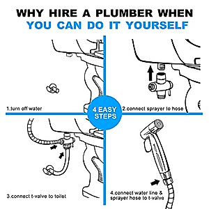 Bidet Sprayer for Toilet, Handheld Cloth Diaper Sprayer