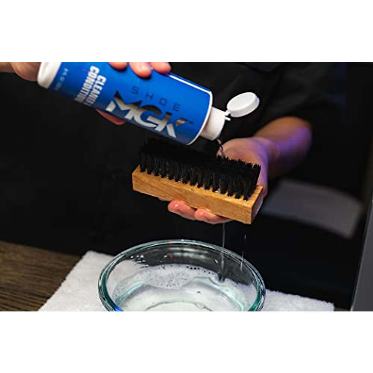 SHOE MGK Clean and Protect Kit - Shoe Care Kit for Athletic Shoes, Tennis Shoes, Sneakers, Suede Shoes, and More - Clean and Protect Your Favorite Shoes from Dirt, Grime, and Grease.