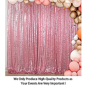 ShiDianYi 4FTX6FT-Fuchsia Pink-Sequin Photo Backdrop, Wedding Photo Booth,Photography Background (Fuchsia Pink)