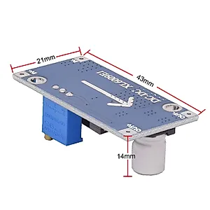 Valefod XL6009 DC to DC Boost Converter 3.0-30V to 5-35V Step-up Transformer Power Module, Pack of 6