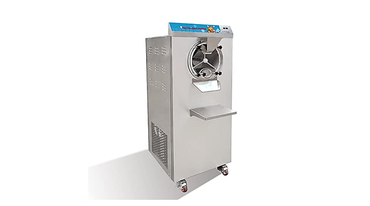 Mvckyi 10L/2.64 Gal Cylinder Italian Water Ice Machine Batch Freezer ...