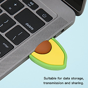U Disk USB2.0 Cute, Cartoon Avocado Flash Drive Pattern Gift Computer Memory Accessories for Computer Thumb Drive USB Jump Drive Data Storage Business Gift(128GB)