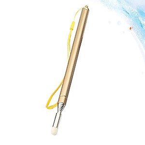 STOBOK Telescopic Pointer Teaching Pointers Extendable Hand Pointer Stainless Steel Classroom Whiteboard Pointer for Teachers (Gold)