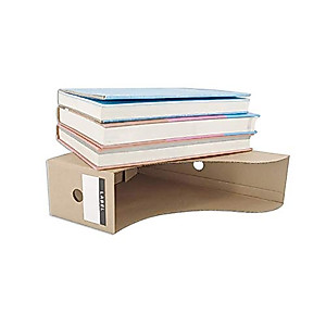 HUAPRINT Magazine File Holder(12 Pack,Brown)-Folder Holder,Desk File Organizer,Document Holder Box,Magazine Storage Box,With Labels