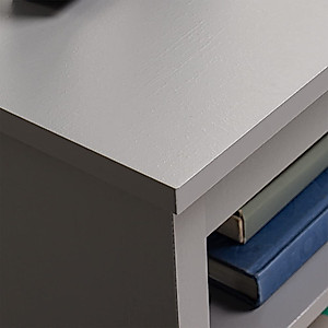 Madesa Media Console TV Stand Entertainment Center with 6 Shelves and Cable Management for 65, 75 Inch Television Living Room and Bedroom Modern Wooden - Grey