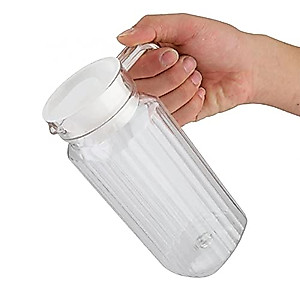 4Pieces Glass Water Pitcher Lids Glass Pitcher Lid Replacement Cap Stoppers for Water Jug Glass Bistro Pitcher,White