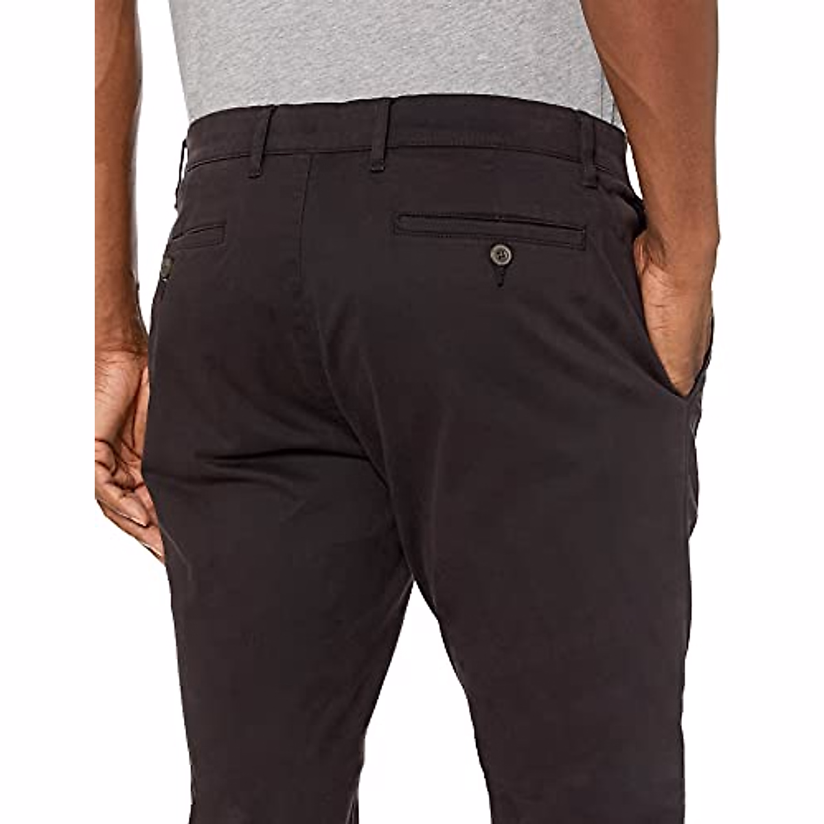 Amazon Essentials Men's Skinny-Fit Washed Comfort Stretch Chino Pant (Previously Goodthreads), Black, 30W x 32L