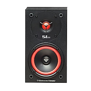 Home Audio Cerwin Vega SL-5M 5 1/4" 2-Way Satellite Speakers/Driver with 1" Soft Dome Tweeter (Pair)