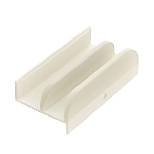 M6219 Sliding Shower Door Bottom Guide fits for Sliding Shower Door (Top Hung) Tub Enclosure Systems, 1/2 in Channels for Glass Shower Door Plastic Guide