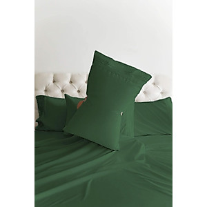 Full 6 Piece Sheet Set - Breathable & Cooling Bed Sheets - Hotel Luxury Bed Sheets for Women, Men, Kids & Teens - Comfy Bedding w/ Deep Pockets & Easy Fit - Soft & Wrinkle Free - Full Emerald Sheets
