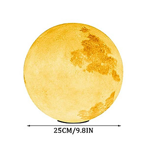 JSBDPHW Creative Moon Shape Pillar Lamp Modern Simple LED Post Light Outdoor Waterproof Column Light Courtyard Wall Lamp Villa Garden Lawn Decoration Landscape Light