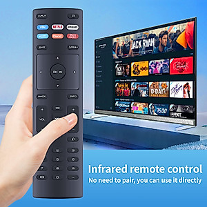 Universal Remote Controller for Vizio Smart TV，XRT136 Replacement Compaitble for All Vizio UHD LED LCD HD 4K HDR and More TVs(D-Series E-Series P-Series V-Series)